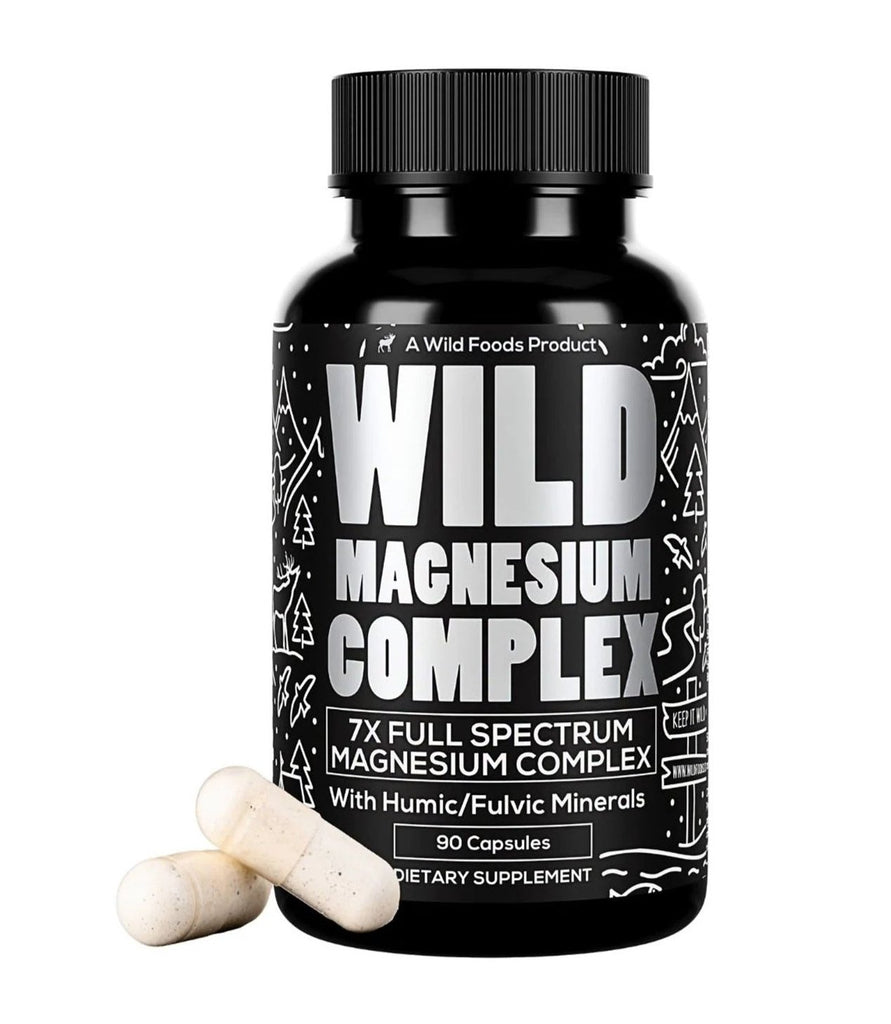 Wild Magnesium Complex - Chelated - 7x Forms - 450 mg of Elemental Mag