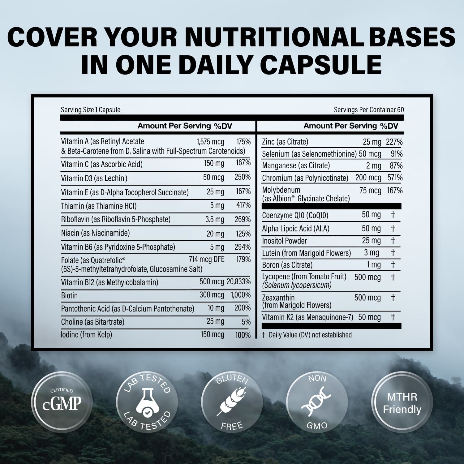 NEW: Wild Methylated Whole Food Multivitamin for Men and Women