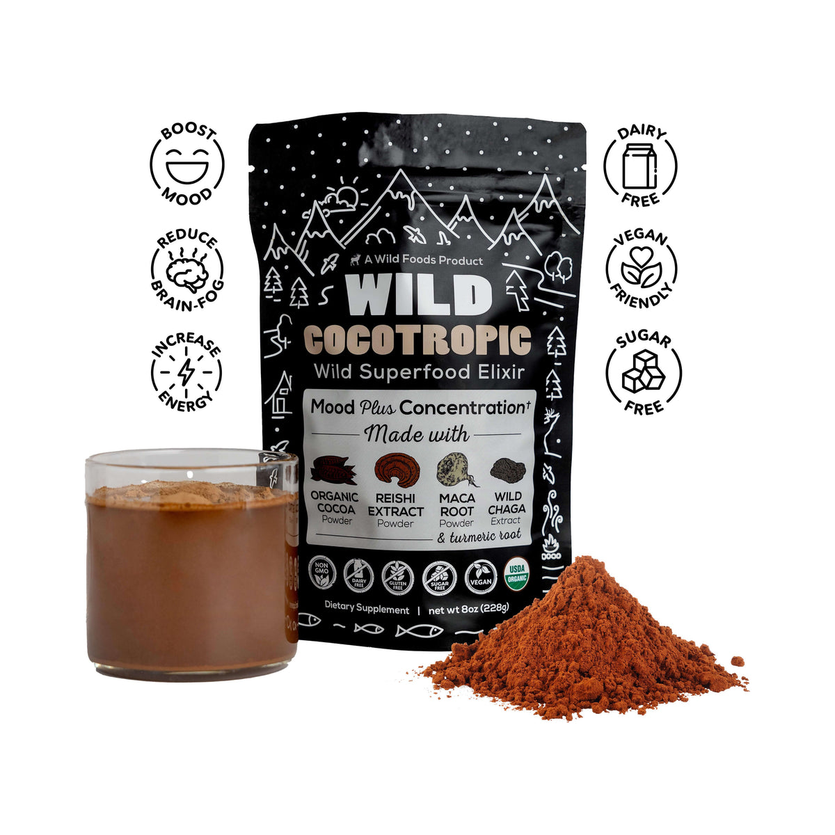 Wild CocoTropic Mushroom Superfood Drink Mix